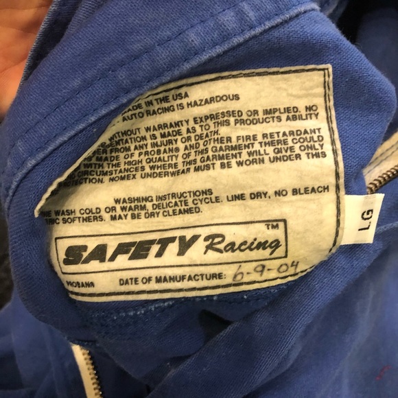 safety racing | Other | Safety Racing Coveralls Navy Blue Race Car 204 ...